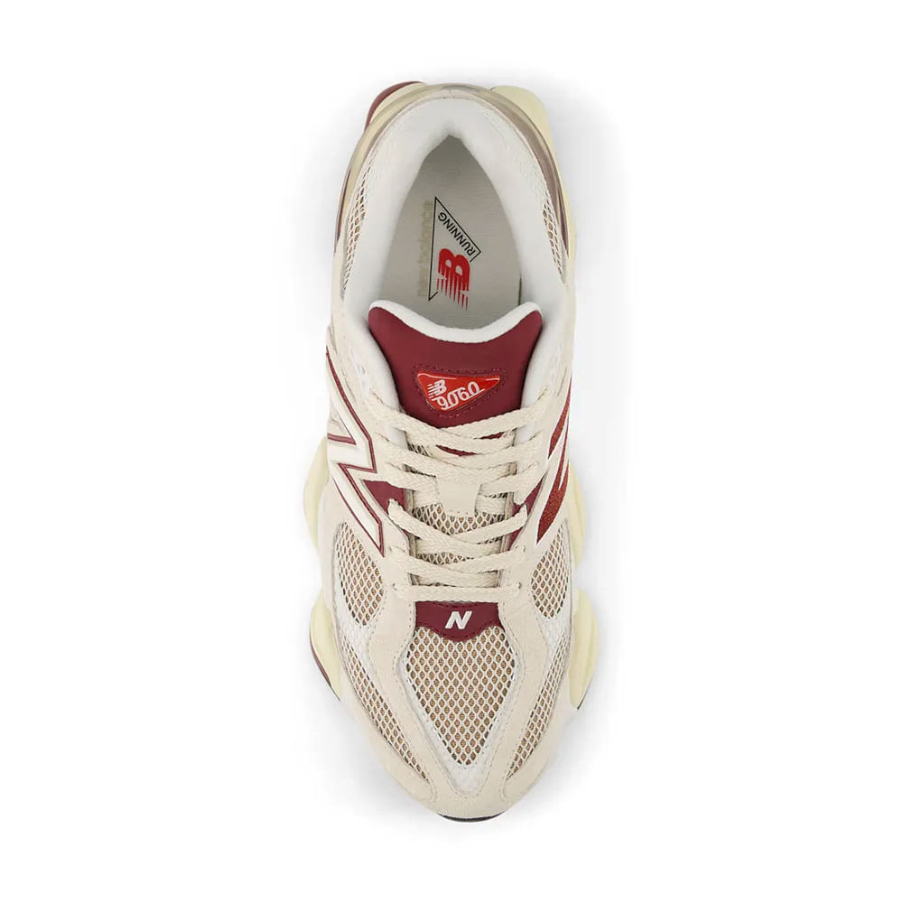 Tênis New Balance 9060 'Beige/Burgundy' - Ostore Sneakers